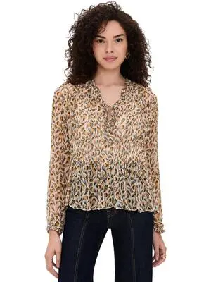Ulla Johnson Robbie Silk Tie-front Blouse - Swan