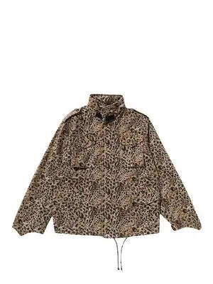 A BATHING APE Wild Leopard M65 Jacket - Beige