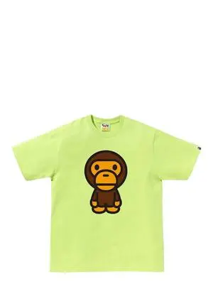 A BATHING APE Big Baby Milo Tee Shirt (ss25) Light Green