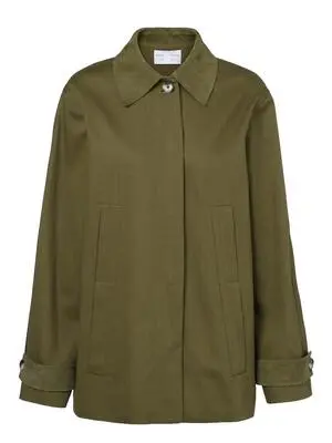Proenza Schouler Angela Herringbone Cotton Jacket - Green