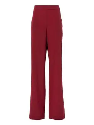 JOSEPH Sahal Silk Straight Pants - Red