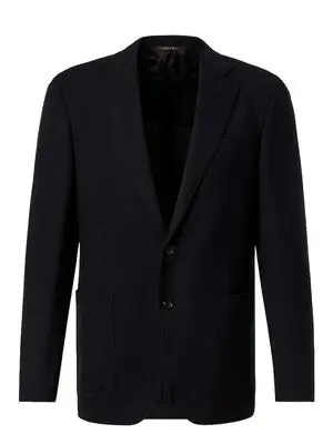 Canali Kei Wool Blazer - Black