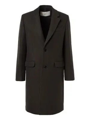 Ami Single-breasted Wool Coat - Grey