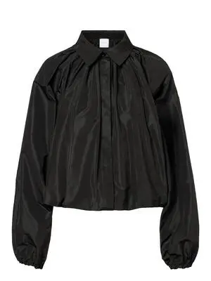 Patou Bubble Faille Blouse - Black