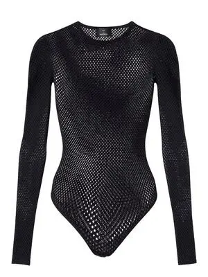 Wardrobe.NYC Rhw Web Wool-blend Bodysuit - Black