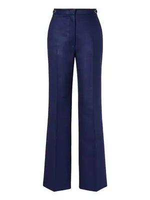 Gabriela Hearst Vesta Silk Flared Pants - Blue