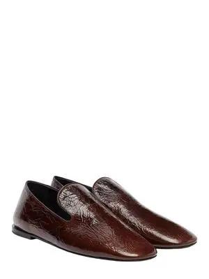 JIL SANDER Leather Loafers - Brown