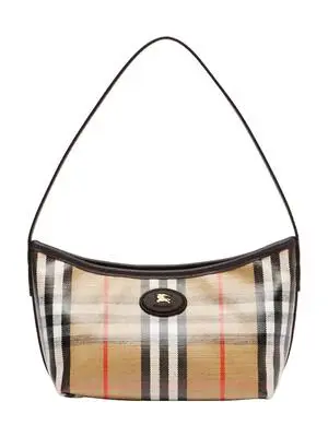 Burberry Highlands Mini Check Shoulder Bag - Beige