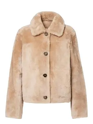 YVES SALOMON Shearling Jacket - Beige