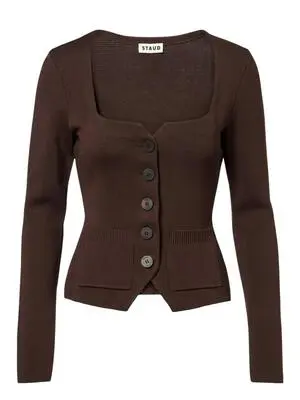 Staud Rachela Cardigan - Brown