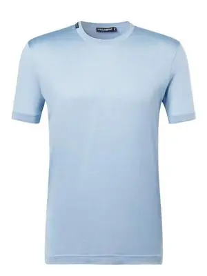 Dolce & Gabbana Silk T-shirt - Blue