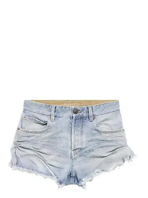 Balenciaga Mini Denim Shorts - Blue