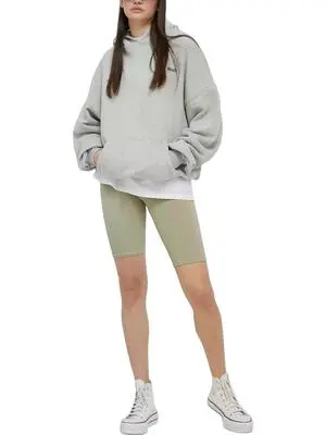 PREACH Embroidered Logo Cotton Hoodie - Grey