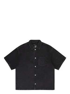 PURPLE BRAND Short-sleeve Shirt - Black
