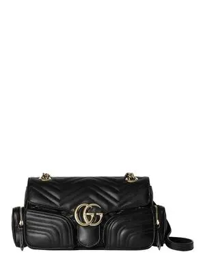 Gucci Marmont Small Multi Pocket Bag - Black