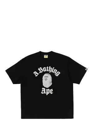 A BATHING APE College Relaxed Fit Ii Tee Shirt - Black