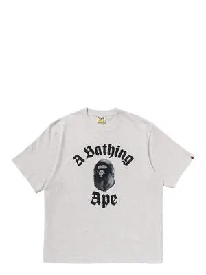 A BATHING APE College Relaxed Fit Ii Tee Shirt Gray