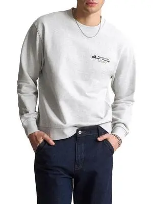 Brooklyn Industries Logo Crewneck Sweatshirt - Light Grey Melange