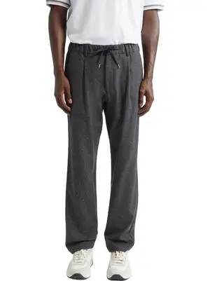 Herno Drawstring Waist Wool Blend Knickerbocker Trousers - Charcoal