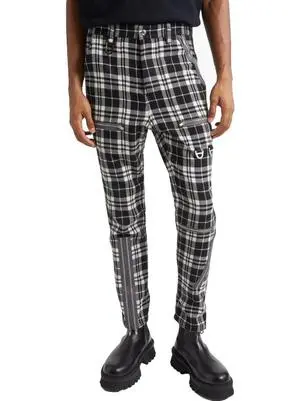 UNDERCOVERISM Plaid Cargo Pants - Black/white