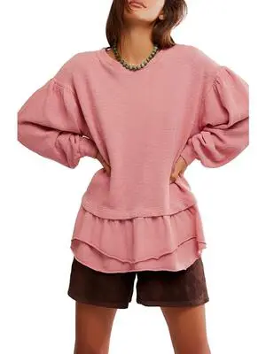 Free People Oversized Cotton Top - Rosie