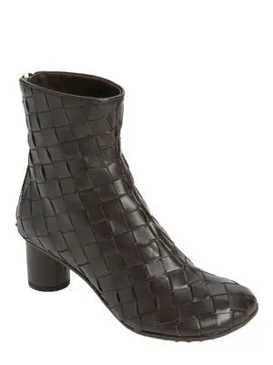 Bottega Veneta Atomic Intrecciato Bootie - Fondant