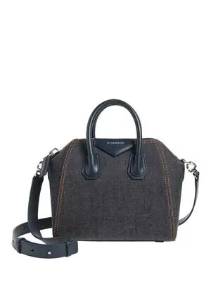 Givenchy Mini Antigona Denim & Leather Satchel Indigo Blue
