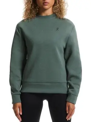 On Focus Tech Crewneck Sweatshirt - Olive
