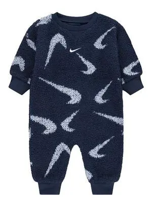 Nike Swoosh Bouclé Jacquard Romper - Midnight Navy