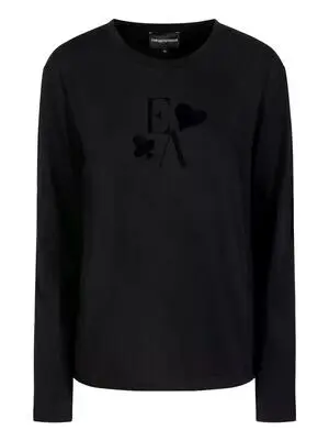 Emporio Armani Logo-appliqué T-shirt - Black
