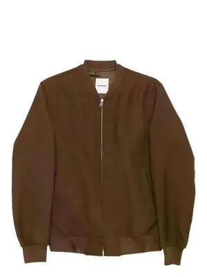 Sandro Zip-up Bomber Jacket - Brown