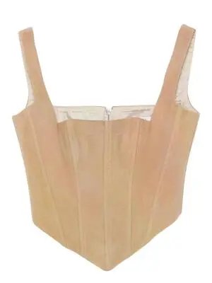 VESTIAIRE D'UN OISEAU LIBRE Cashmere Panelled Corset