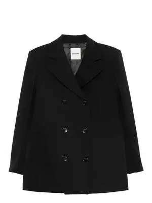 Sandro Double-breasted Blazer - Black
