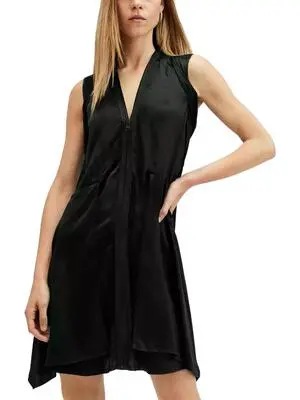 ALLSAINTS Jayda V-Neck Mini Dress