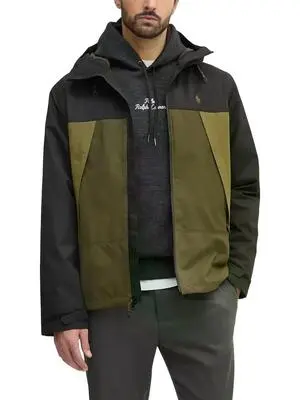 Ralph Lauren Two-tone Hooded Jacket - Black