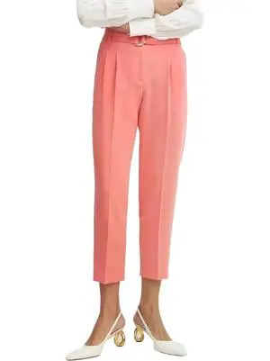 BOSS Belted Pleated Trousers - Pink