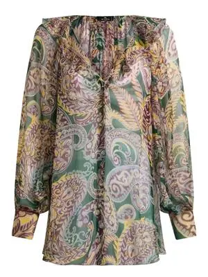 ETRO Paisley Ruffled Shirt