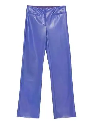 Patrizia Pepe Low-waisted Flared Trousers - Blue