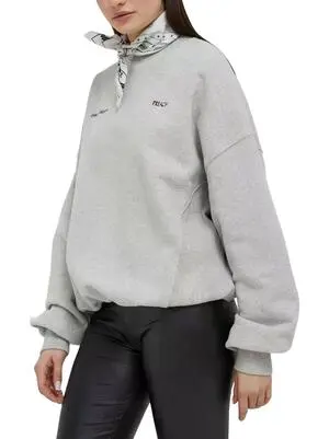 PREACH Cotton Crew-neck Sweatshirt - Grey