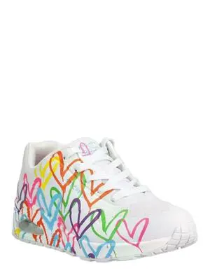 Sketchers X Jgoldcrown Uno Highlight Love Lace-up Sneakers - White