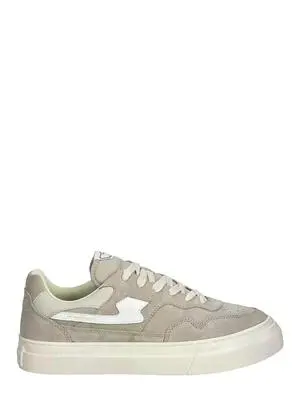 S.W.C STEPNEY WORKERS CLUB Suede Leather Sneakers - Grey