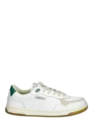 S.W.C STEPNEY WORKERS CLUB Leather Panelled Sneakers - White