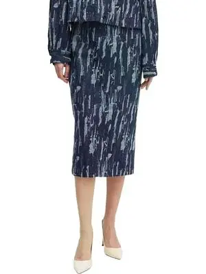 BRUUNS BAZAAR Abstract-Print Pencil Skirt