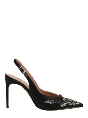 MALONE SOULIERS 90mm Jazz Embellished Slingback Heeled Pumps - Black