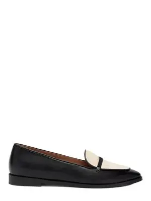 MALONE SOULIERS Leather Paneled Loafers - Black