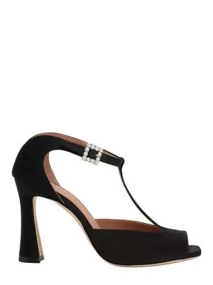 MALONE SOULIERS 90mm Nomi Embellished T-bar Heeled Sandals - Black