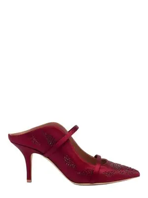 MALONE SOULIERS 70mm Maureen Embellished Heeled Mules - Red