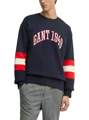 Gant Logo-embroidered Sweatshirt - Blue