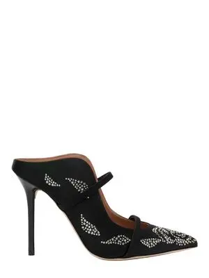 MALONE SOULIERS 100mm Maureen Embellished Heeled Mules - Black