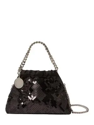 STELLA MCCARTNEY Falabella Sequin Drawstring Crossbody Bag